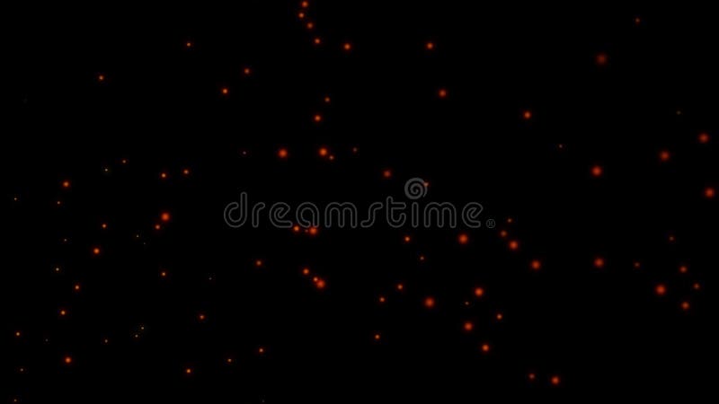 Burning Red Sparks Fire Seamless Loop ,Fire Particles Over Black ...