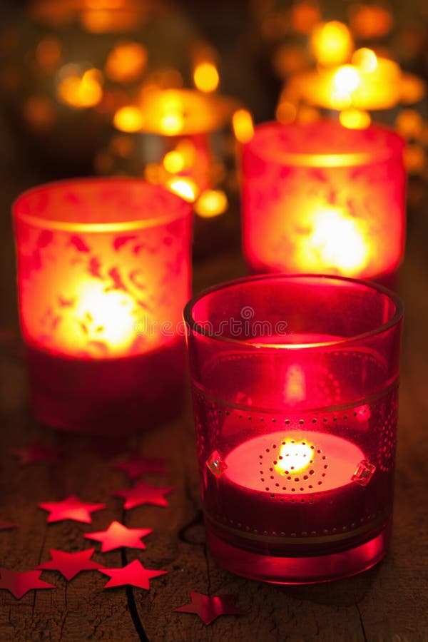 Burning red lanterns stock photo. Image of metallic, wooden - 34951832