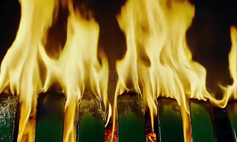 Burning Rods in a Dark Setting Stock Footage - Video of science, detail ...