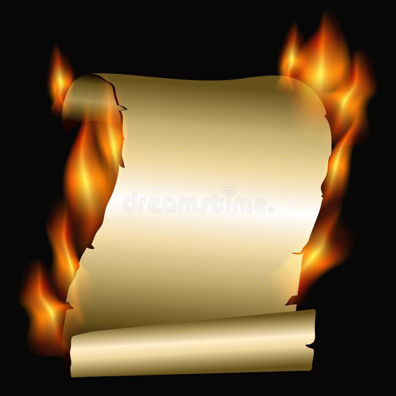 Burning Scroll Stock Illustrations – 427 Burning Scroll Stock ...