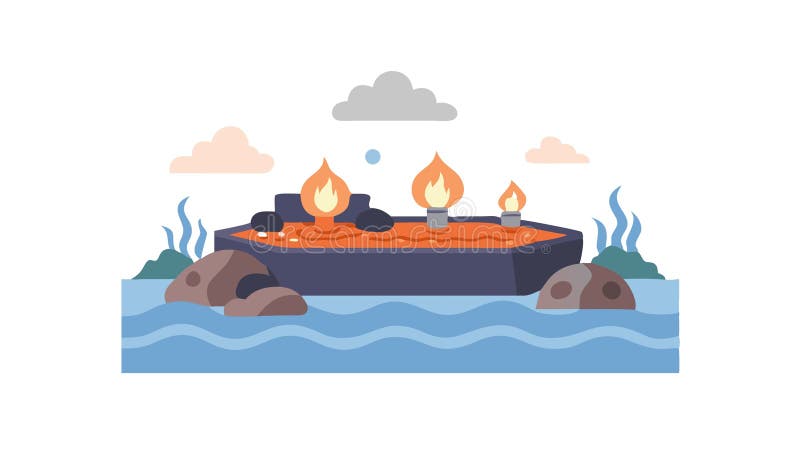 Burning Ship, Maritime Disaster Vector Illustration, Vector Design ...