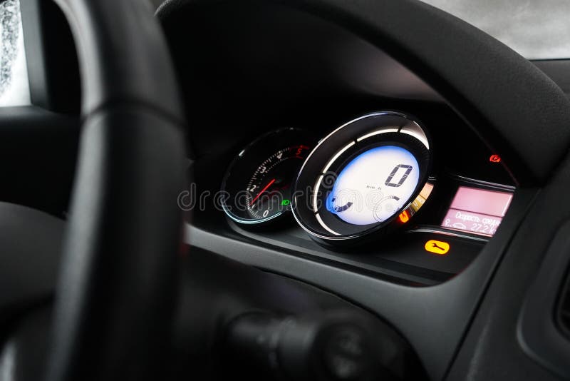 Car Breakdown Signal on Side Panel Stock Image - Image of error, icon ...