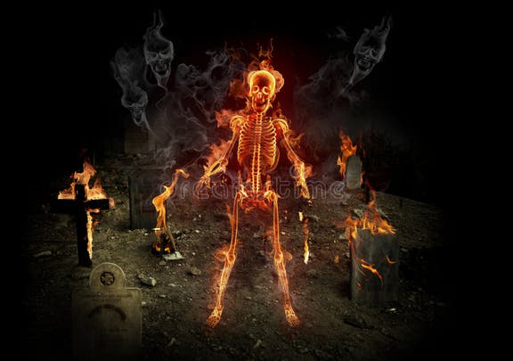 Burning Skeleton Stock Illustrations – 1,161 Burning Skeleton Stock ...