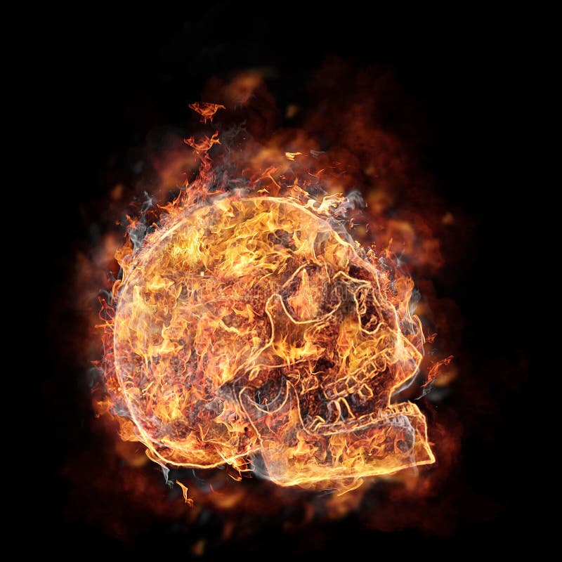 Burning Skull Stock Illustrations – 1,987 Burning Skull Stock ...