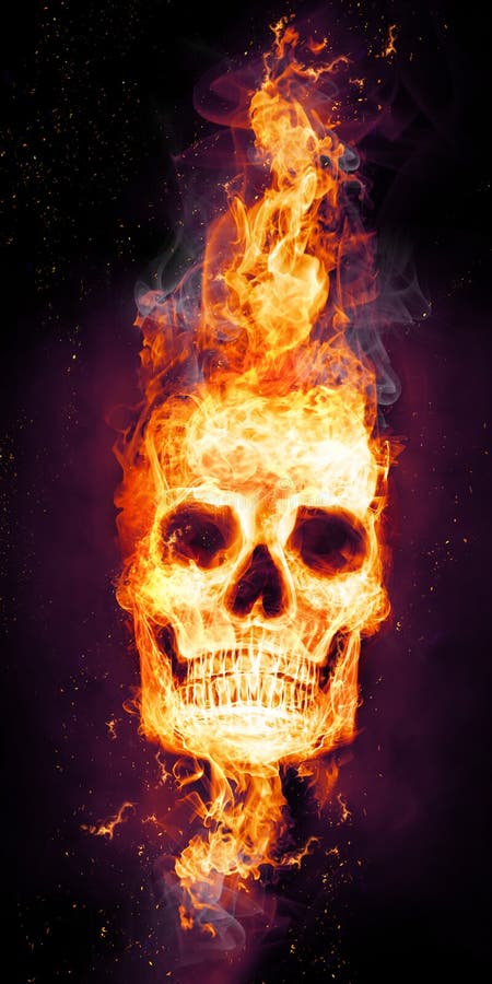 Cool Fire Skulls