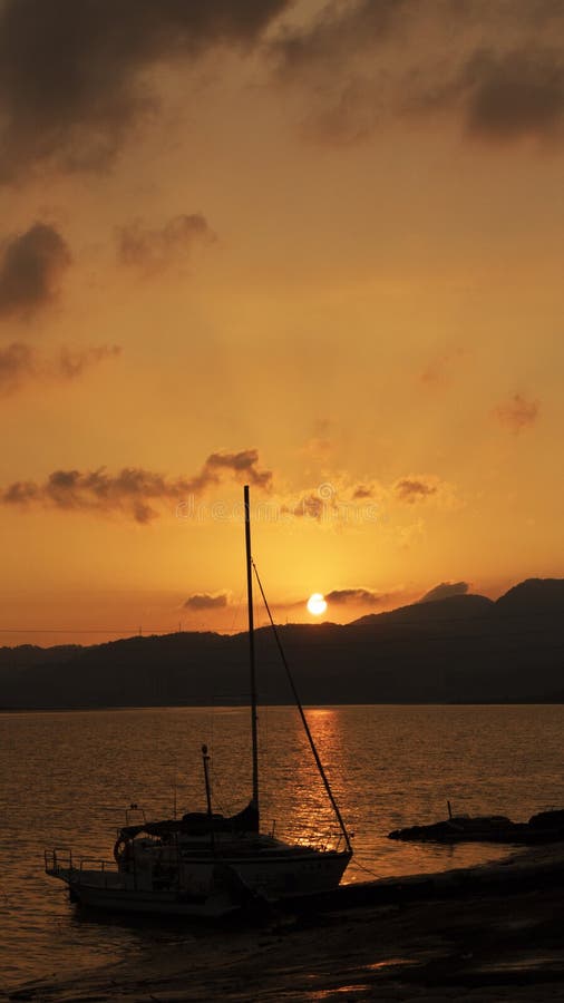 Burning sky in red stock image. Image of sunset, clouds - 106882257