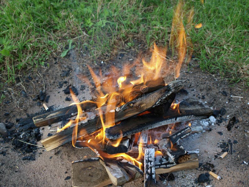 Campfire stock image. Image of ground, burn, soil, close - 168386917