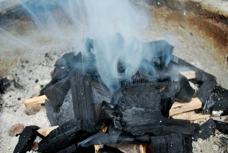 Burning smoke. stock photo. Image of fire, ancient, hard - 155625182
