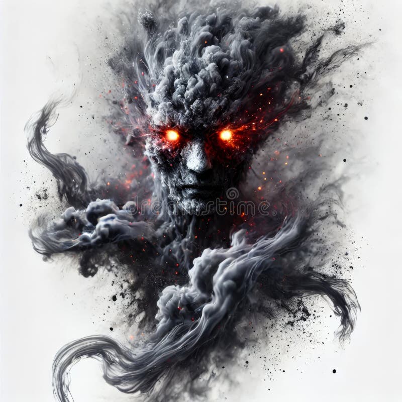 Burning Smoke Phantom stock illustration. Illustration of intense ...