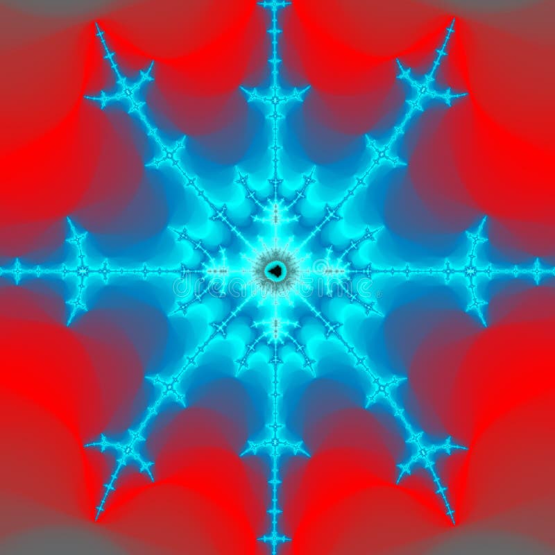 Burning Snowflake stock illustration. Illustration of detailed - 23715007