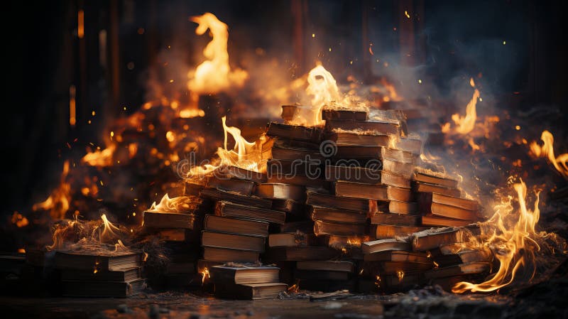 Stack of Books on a Uniform Background Vector, Generative AI Stock ...