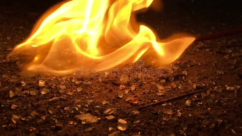 Burning stick stock footage. Video of burn, sparks, flammable - 54447762