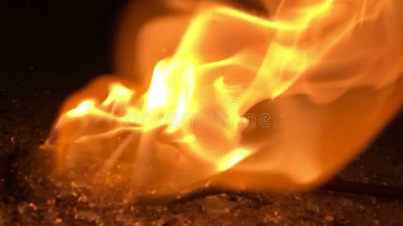 Burning stick stock footage. Video of burn, sparks, flammable - 54447762