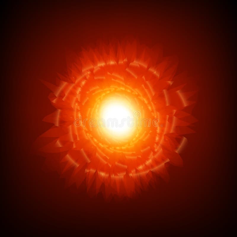 Burning Sun Background (vector) Stock Vector - Illustration of inferno ...