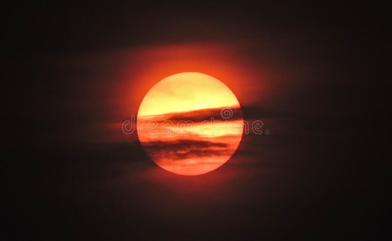 The Burning Sun of End Hour Stock Photo - Image of hour, cloud: 70146364