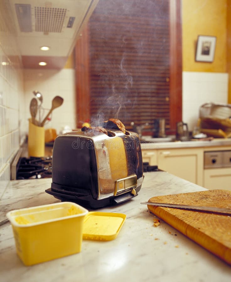 Toaster Oven On Fire