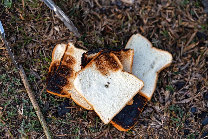 Toast using high heat stock image. Image of grain, meal - 214265027