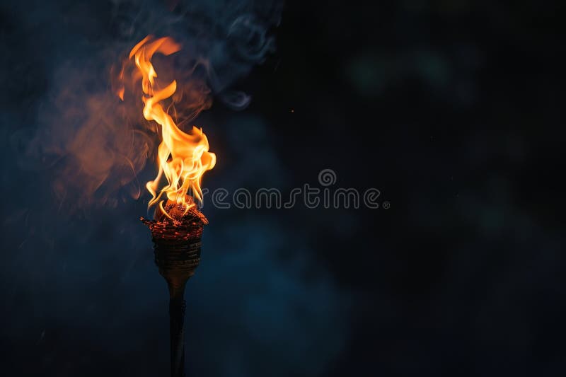 A Burning Torch in Darkness Representing the Light of Innovation and ...