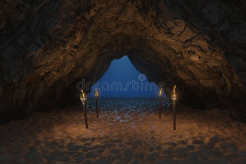 Cave Entrance Front View Stock Illustrations – 107 Cave Entrance Front ...