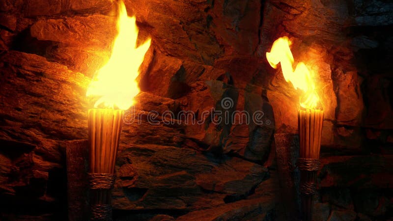 Glowing Ancient Jewish Symbols in Firelight Stock Footage - Video of ...