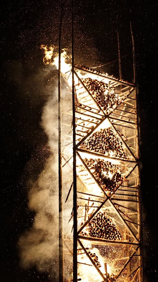 Burning Tower in Austria stock photo. Image of mountains - 174238784