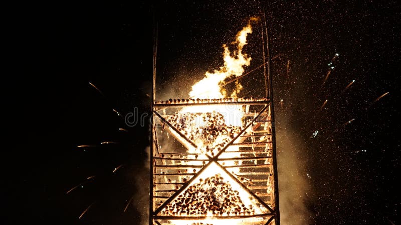 Oil Burning on Tower stock photo. Image of derrick, drilling - 101543402