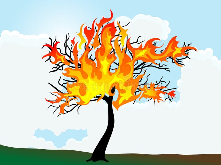 Burning Tree Stock Illustrations – 8,471 Burning Tree Stock ...