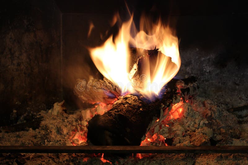 Burning trunk stock photo. Image of trunk, danger, wood - 54906160