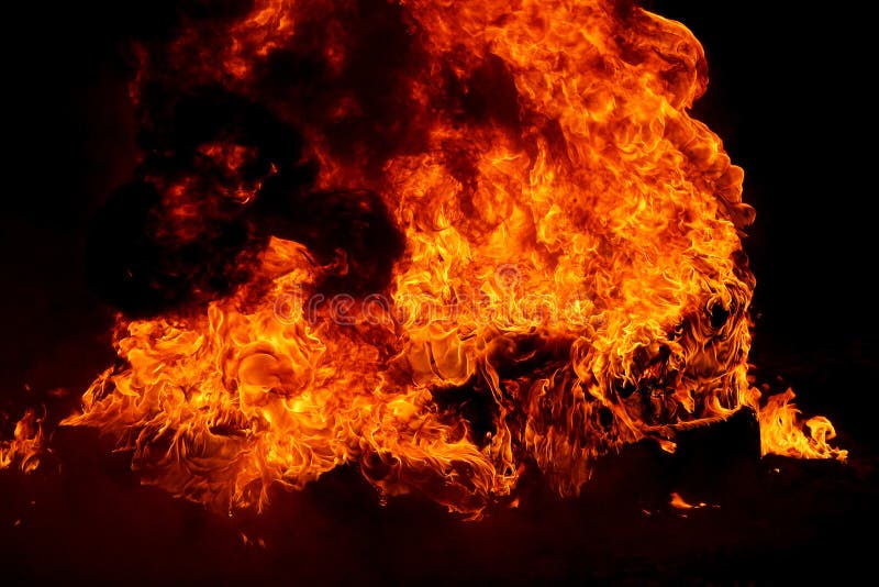 Burning tyres stock image. Image of rapid, huge, fire - 65403515