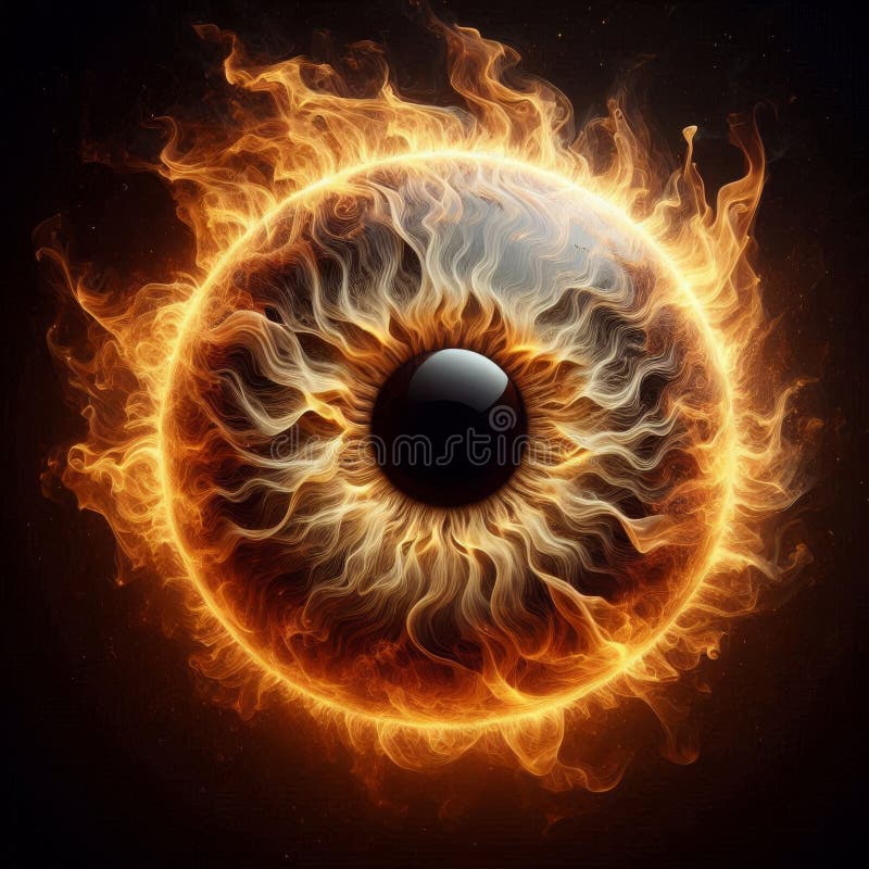 Burning Vision stock illustration. Illustration of insight - 328627921