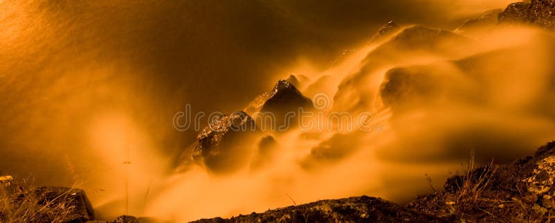 Burning water stock photo. Image of burning, light, green - 12496062