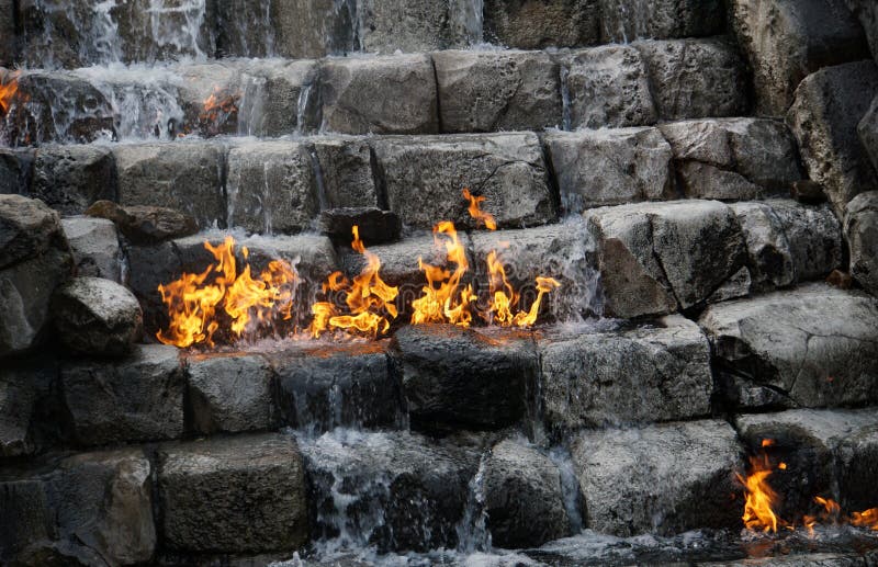 Burning Water stock image. Image of burn, fire, flame - 6464865