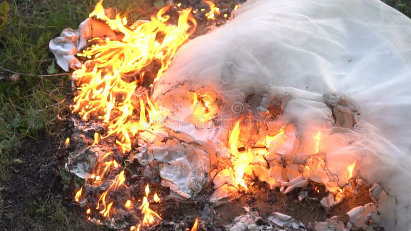 Burning White Ghost on Ground Stock Video - Video of ground, fashion ...