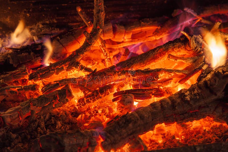 Burning wood stock photo. Image of glow, night, fire - 45600070