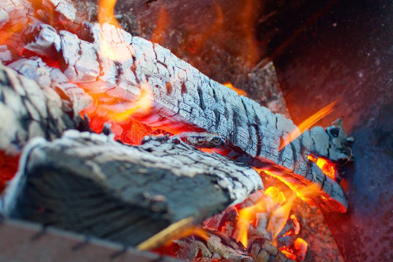 Burning wood in brazier stock photo. Image of glowing - 55519492