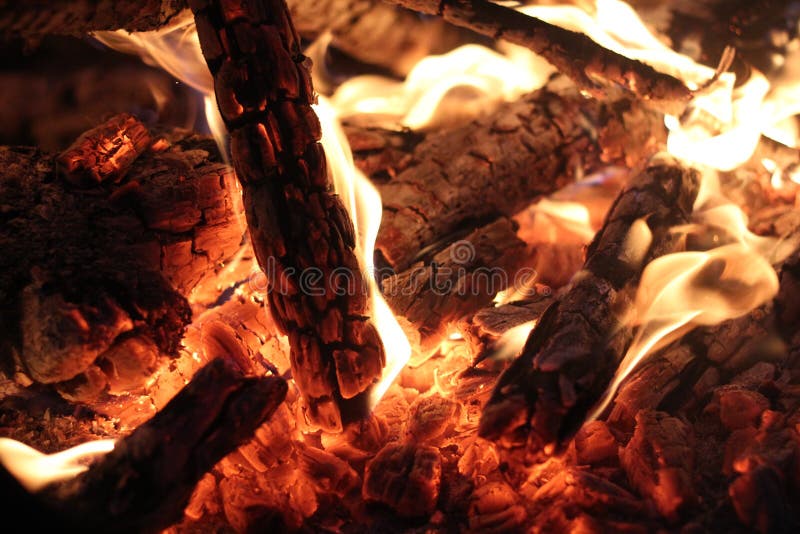 Burning wood fire flame stock photo. Image of fire, burning - 130924900