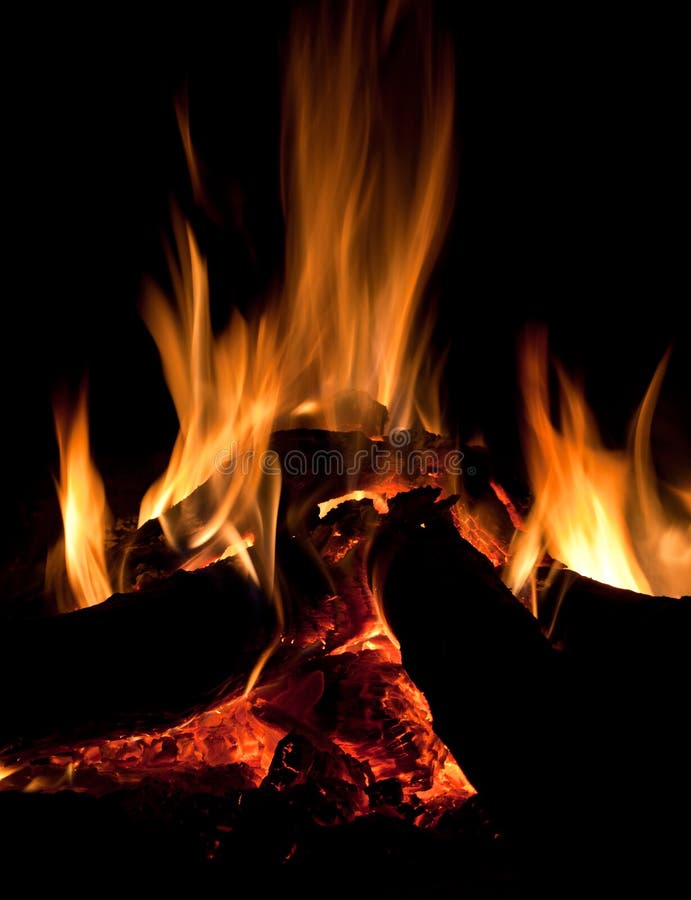 Wood fire stock image. Image of firewood, stoking, blazing - 29715329