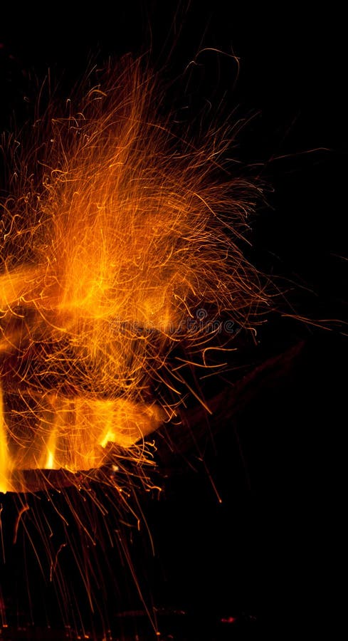 Wood fire stock photo. Image of campfire, sand, closeup - 29715432