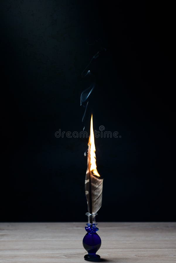 Old writing with a feather stock image. Image of paper, letter - 35581