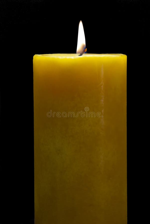 Yellow candle stock image. Image of harmony, balance - 11023355