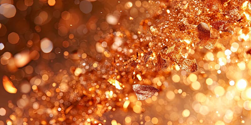 Burnished copper flakes stock illustration. Illustration of reflective ...