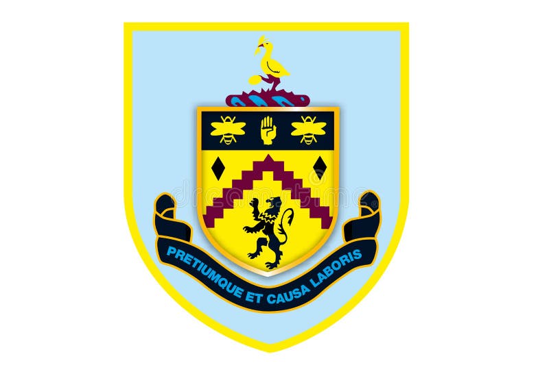 Burnley Football Club Logo Editorial Illustrative On White Background