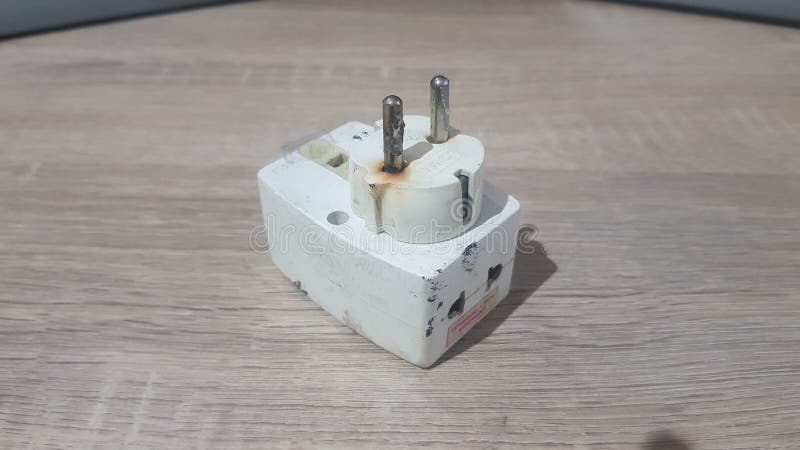 Burnout Electrical Appliances or Electrical Plug or Electrical Adapter ...
