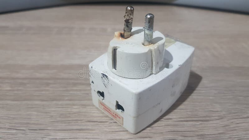 Burnout Electrical Appliances or Electrical Plug or Electrical Adapter ...