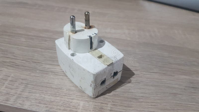 Burnout Electrical Appliances or Electrical Plug or Electrical Adapter ...