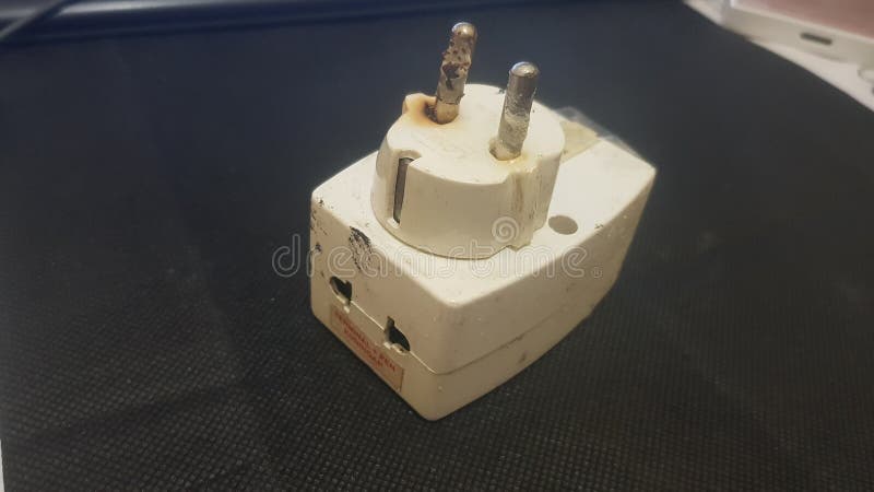 Burnout Electrical Appliances or Electrical Plug or Electrical Adapter ...