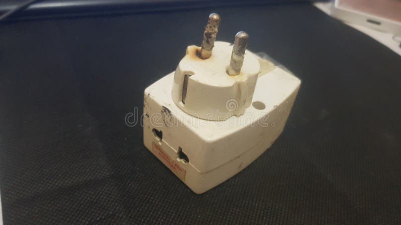 Burnout Electrical Appliances or Electrical Plug or Electrical Adapter ...