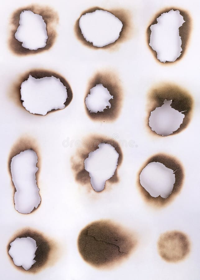 Burnt hole in pape stock vector. Illustration of damage - 118476732