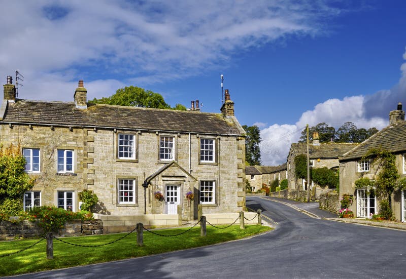 Old road sign in Burnsall stock image. Image of waymarker - 5429403
