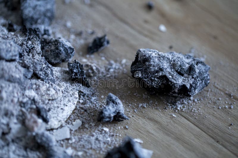 Burnt Ash Lying on the Wooden Floor Stock Photo - Image of agricultural ...